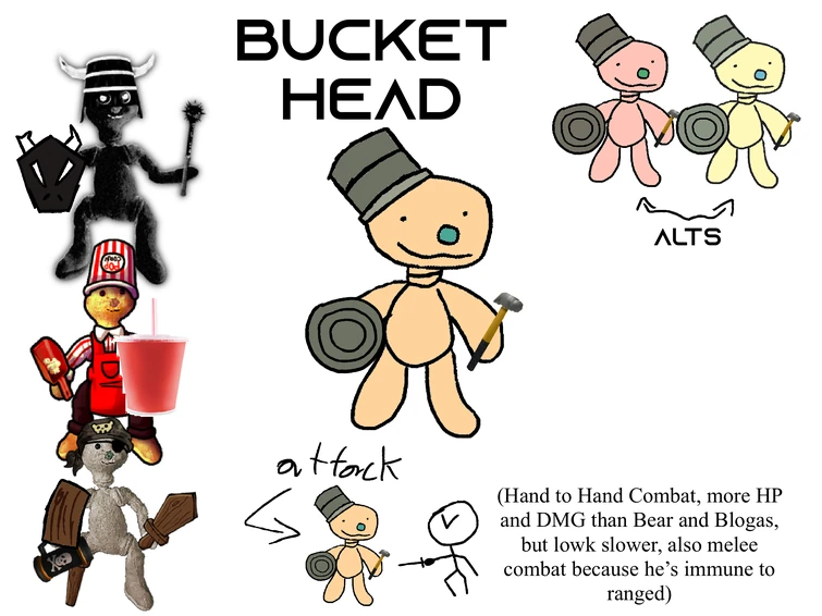 ZOMBIE BEAR GAME THINGY IDEA KINDA LIKE GUTS N BLACKPOWDER BUT NOT ALSO ...