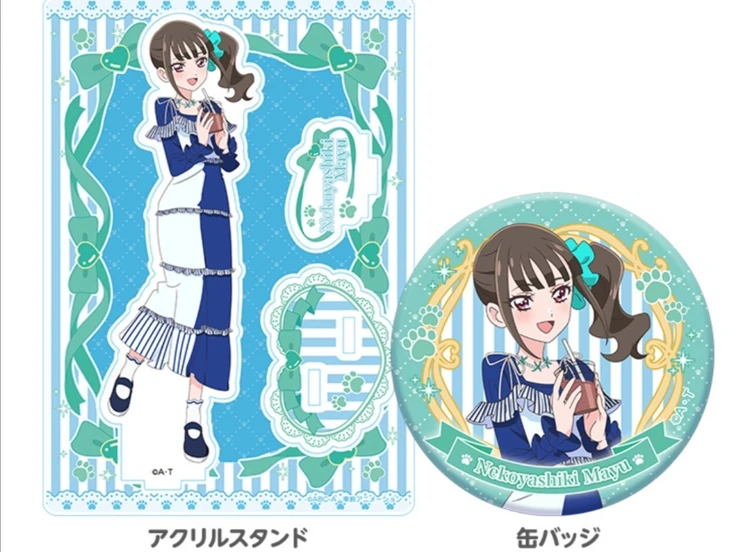 Komugi, Iroha, Yuki, and Mayu in LAWSON uniforms. (Official image of ...