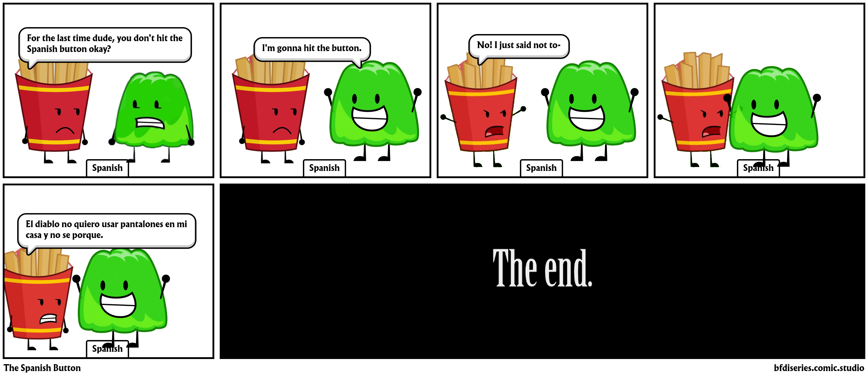 The Spanish Button Bfdi Meme Fandom