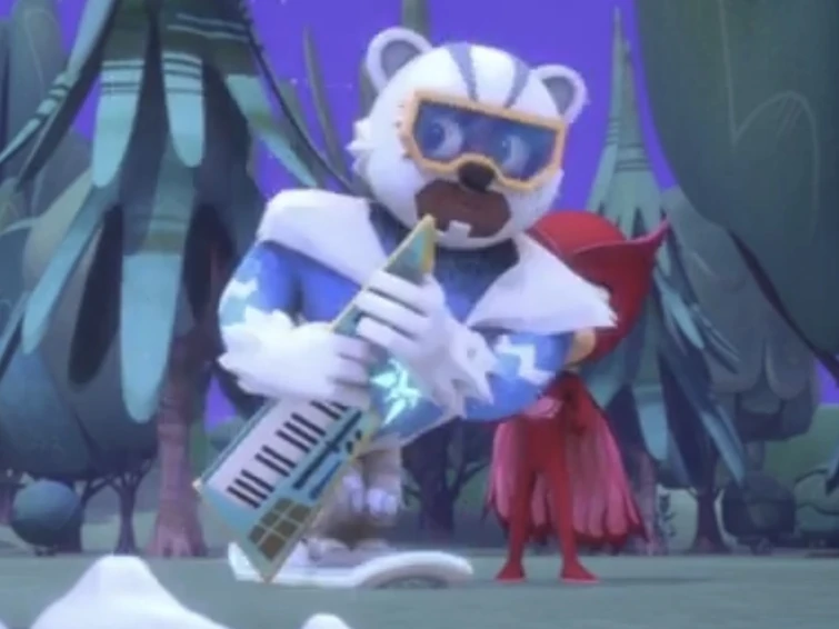 Ice Cub using his keytar as a paddle | Fandom