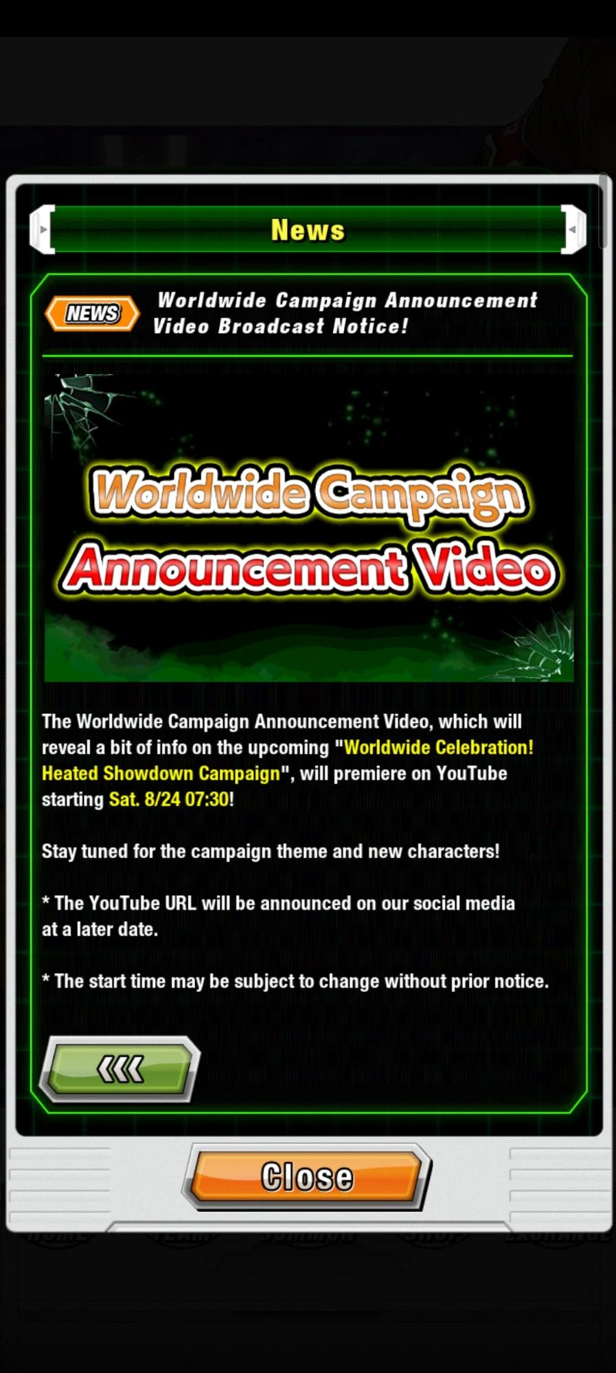 Worldwide campaign announcement notice | Fandom