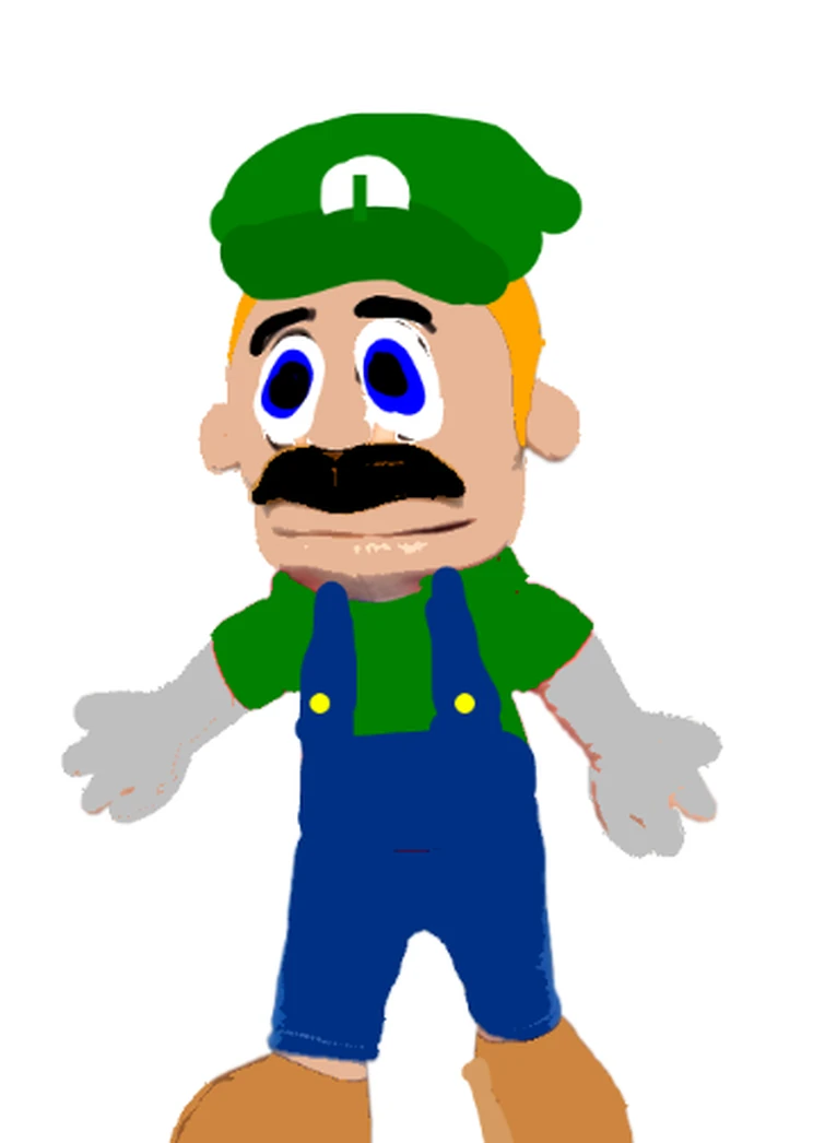 My drawing of the "Luigi puppet" | Fandom