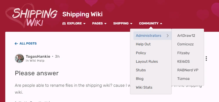 Please answer | Fandom