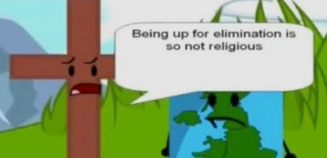 Being up for elimination is 𝓼𝓸 𝓷𝓸𝓽 𝓻𝓮𝓵𝓲𝓰𝓲𝓸𝓾𝓼 | Fandom