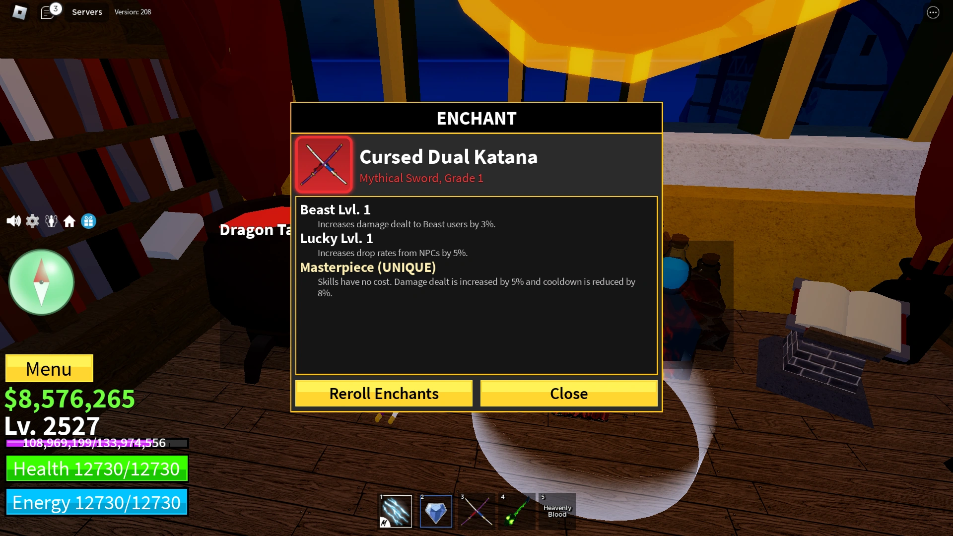 Got MASTERPIECE ENCHANT WITH COMMON SCROLL | Fandom
