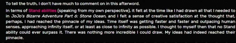 Interesting Araki statement | Fandom