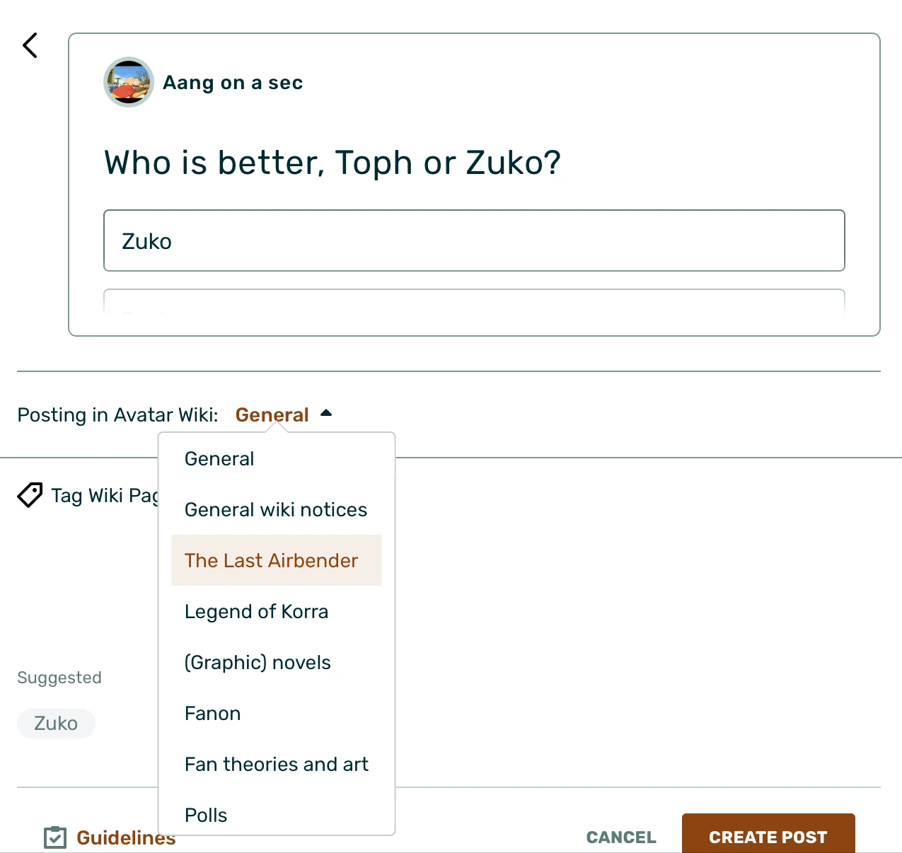 Adding a category and tagging wiki pages on posts | Fandom