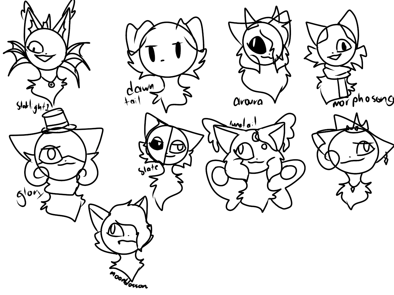 i redrew old ocs of mine | Fandom