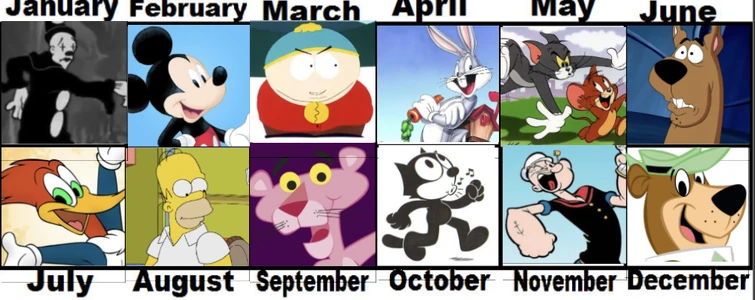 cartoon character based on your month | Fandom