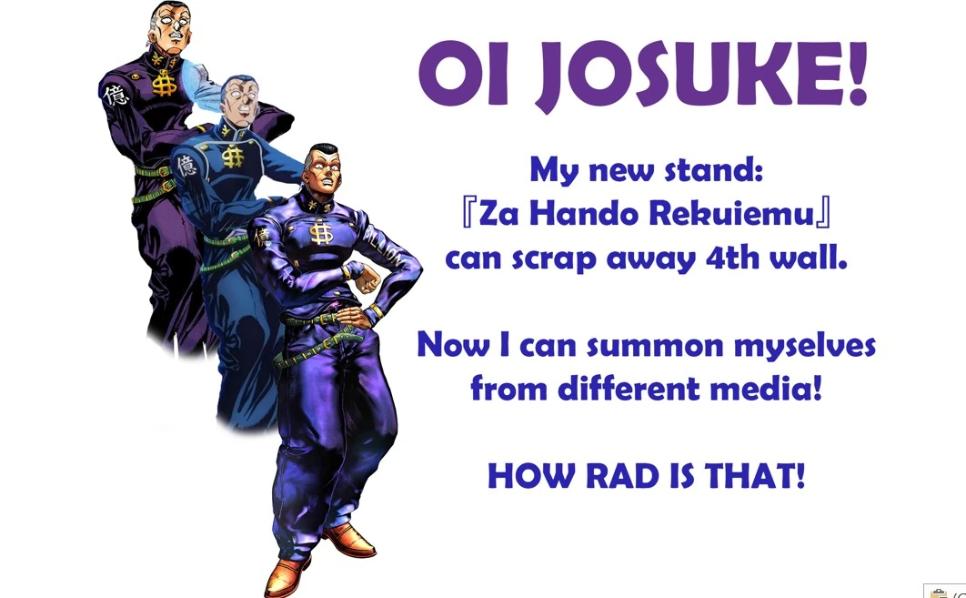 Day 2/∞ of Posting an Oi Josuke Meme | Fandom