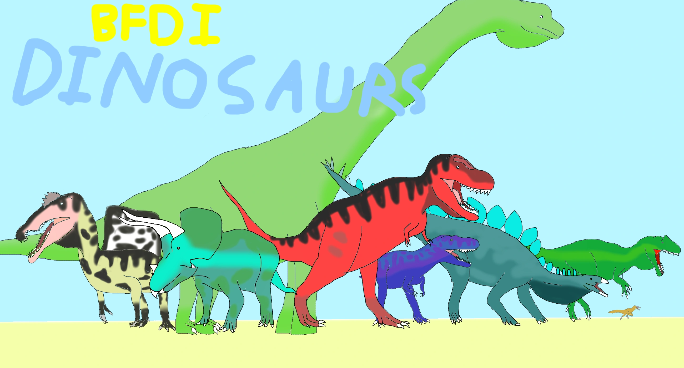 BFDI Dinosaurs Wiki Main Background Art | Fandom