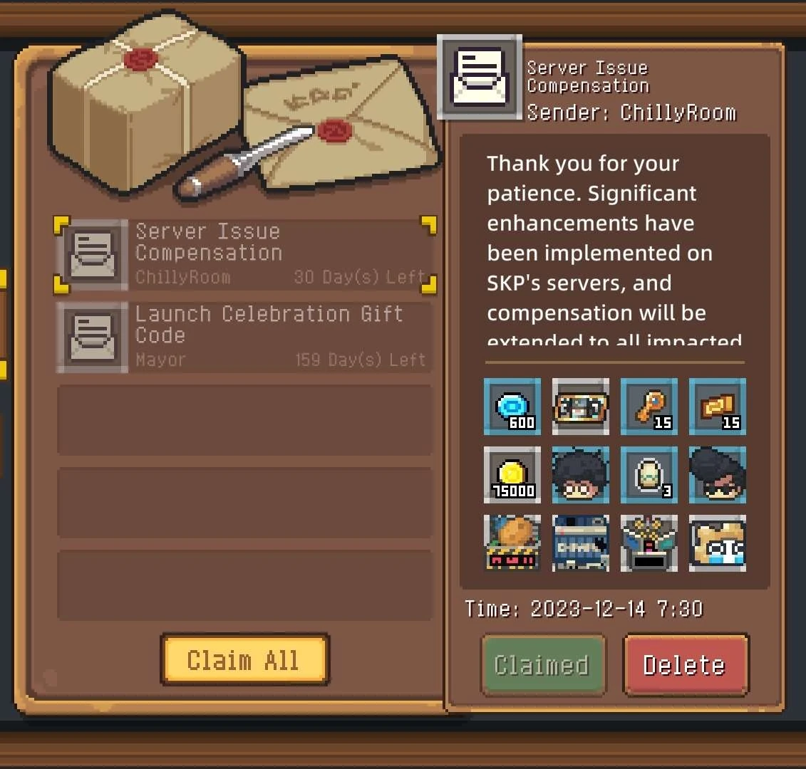 Didn't receive compensation rewards! | Fandom