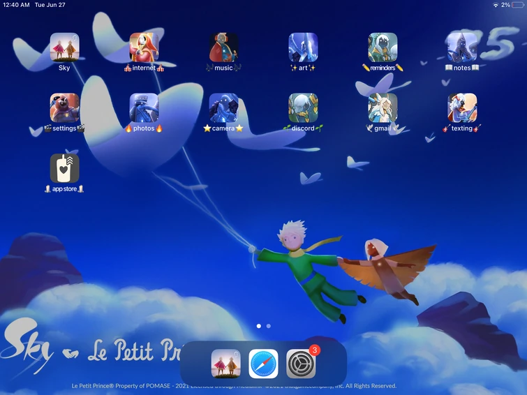 it’s 12:42 am for me and i just finished making my entire ipad sky themed | Fandom