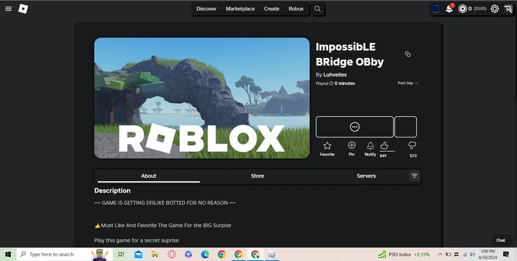 Roblox, what is this. I wonder why its getting dislike botted. | Fandom