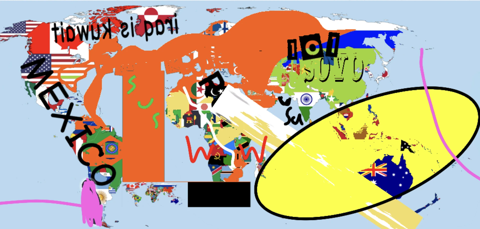 Find all the mistakes on this world map | Fandom