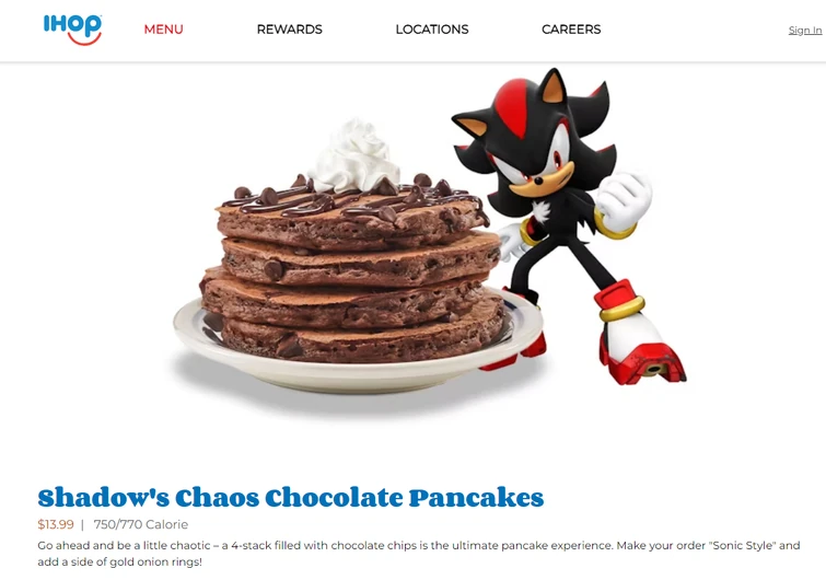 IHOP Sonic and Shadow Pancakes! | Fandom