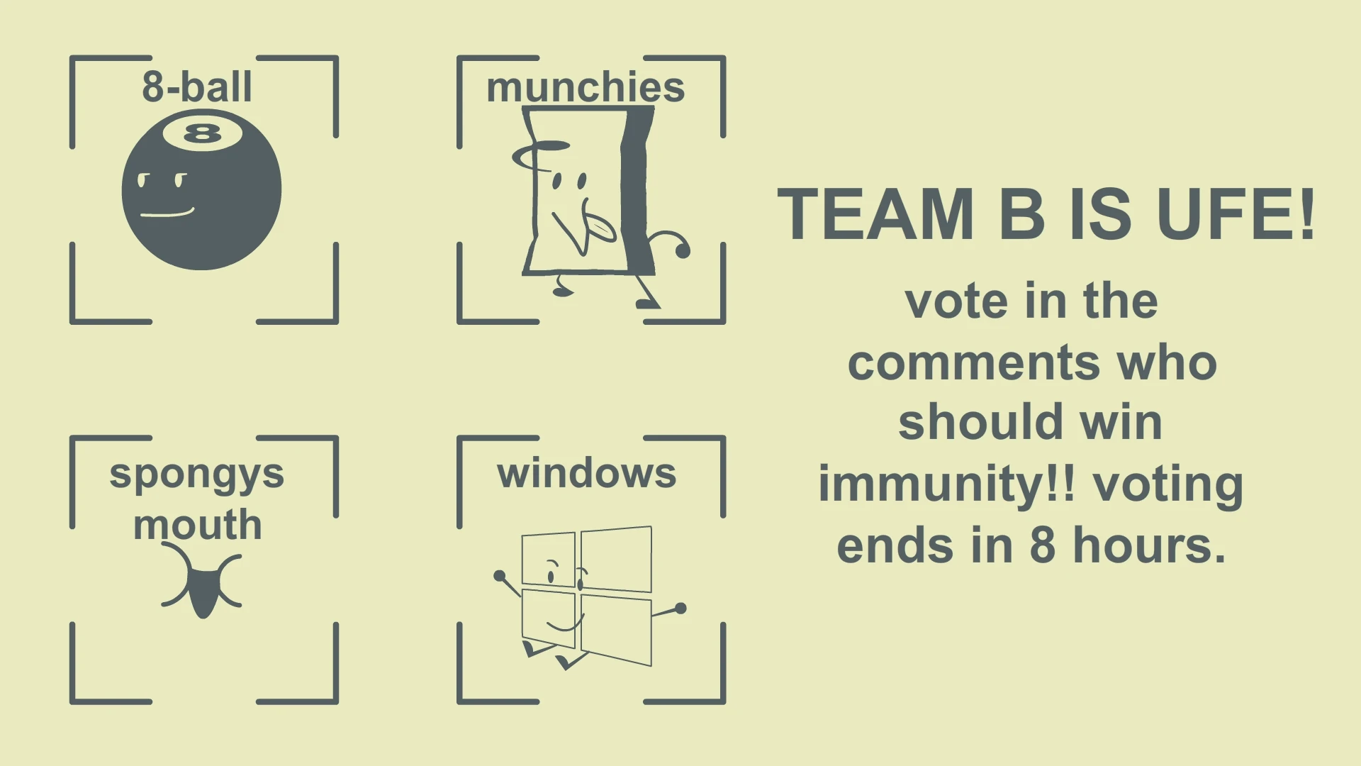 the voting screen ever!! 🤯(comment who you would want to win immunity ...
