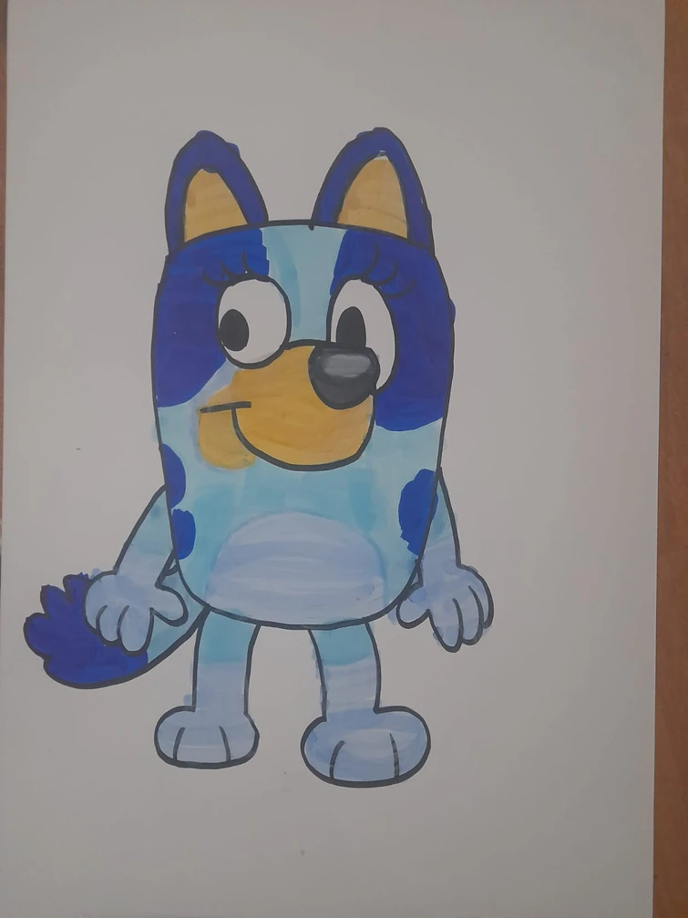 My colored drawing of Bluey | Fandom