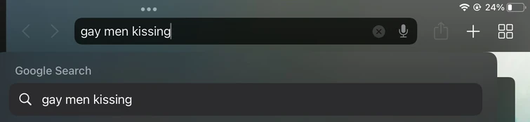 His name is gay men kissing look him up on google | Fandom