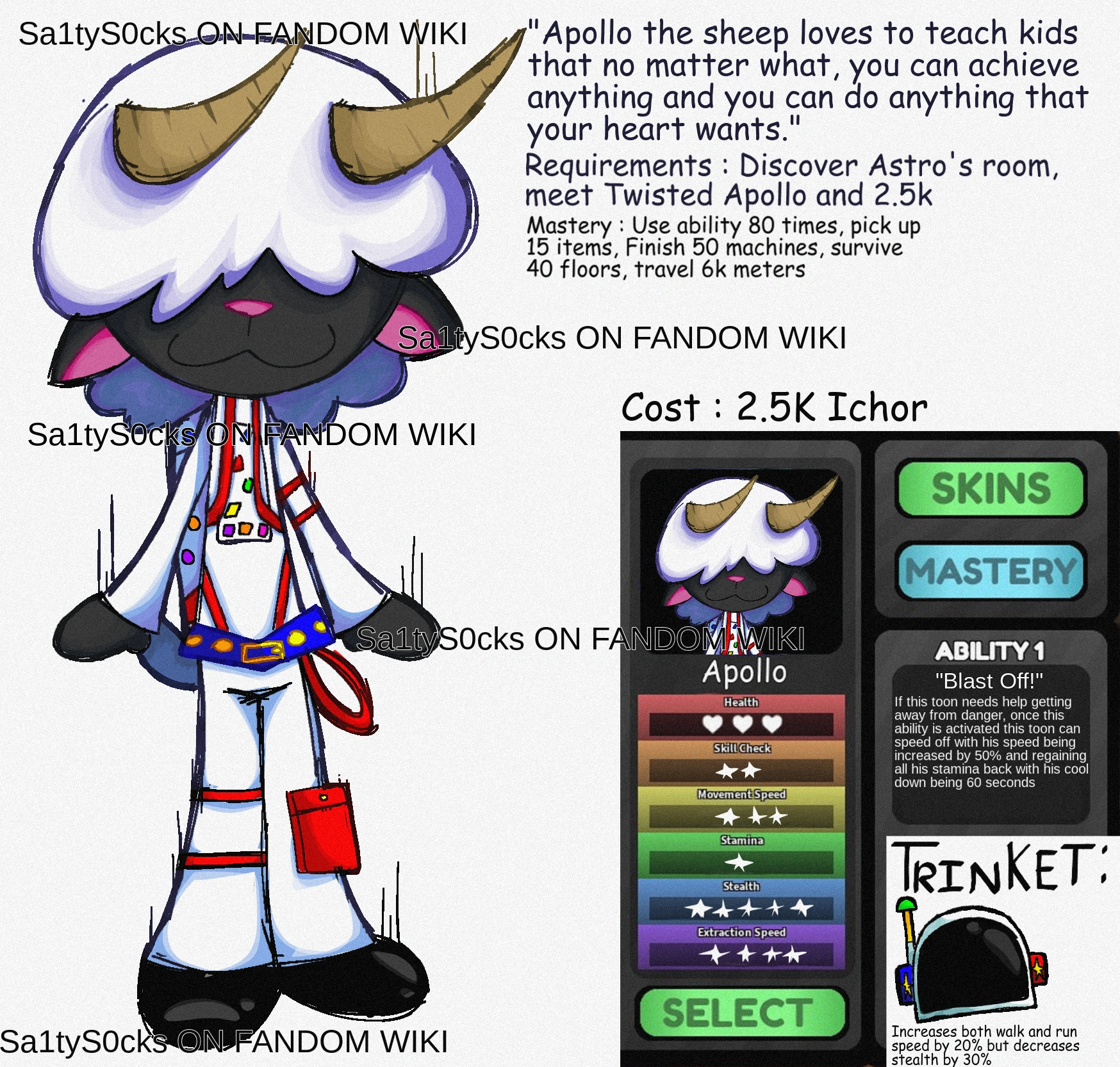 MY DW OC... : Apollo the Sheep | Fandom