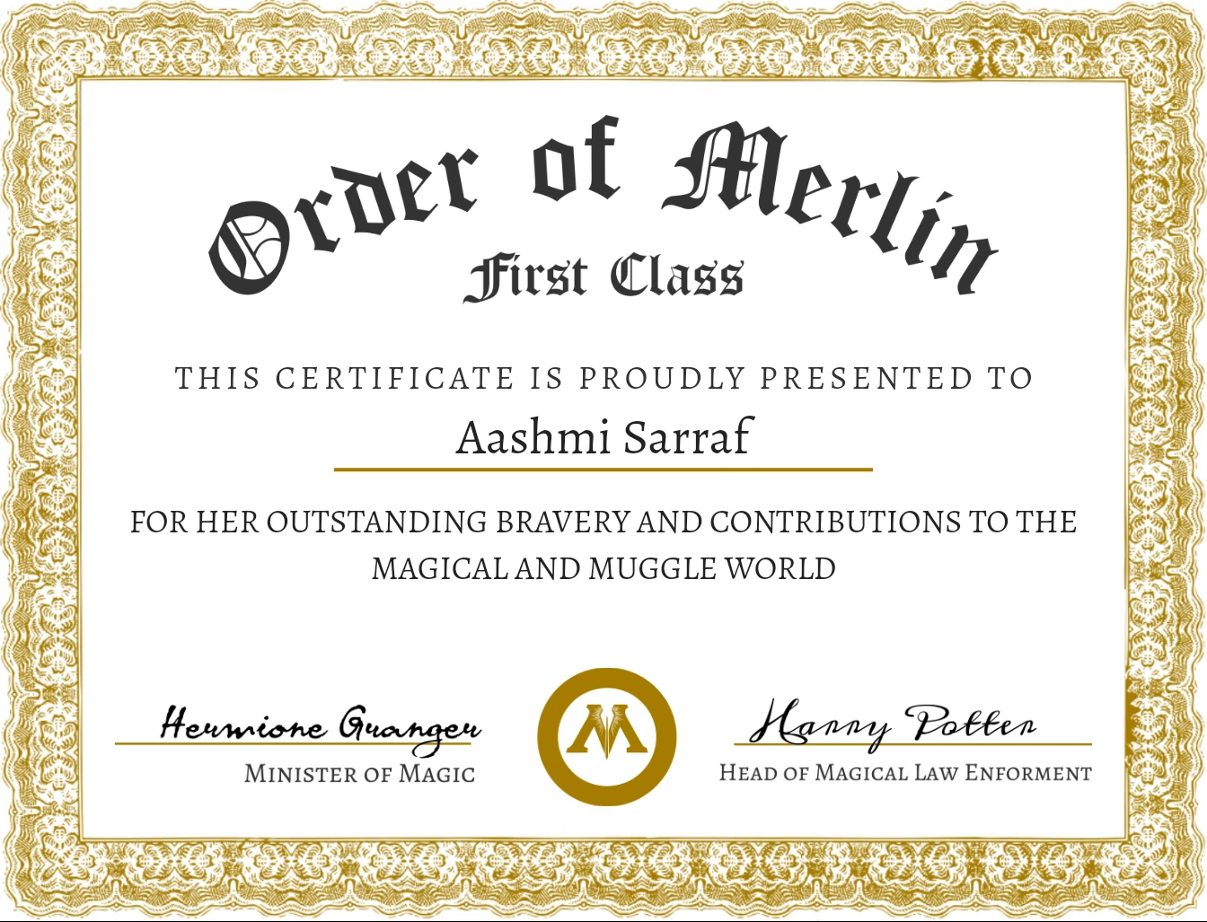 ORDER OF MERLIN... | Fandom