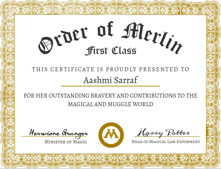 ORDER OF MERLIN... | Fandom