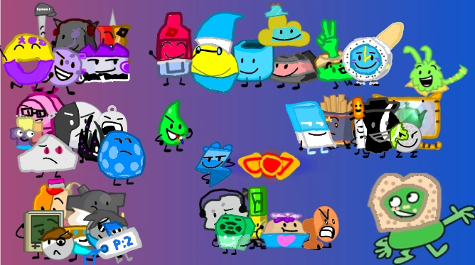 The Ultimate Group Photo of BFDI Wikians fused with TPOT characters ...