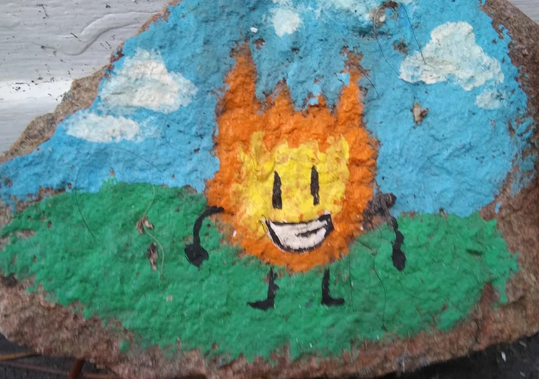 bfdi painted rocks | Fandom