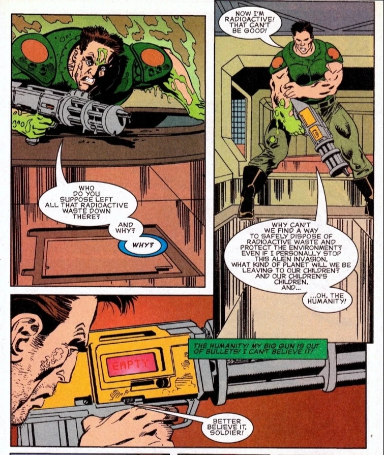 Some panels from the DOOM comic because tbh it's god's gift to earth ...