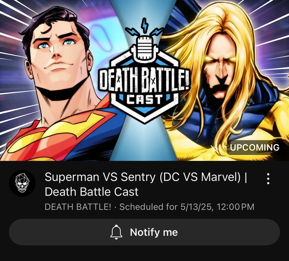 The next death battle cast is Superman vs Sentry, any thoughts? | Fandom