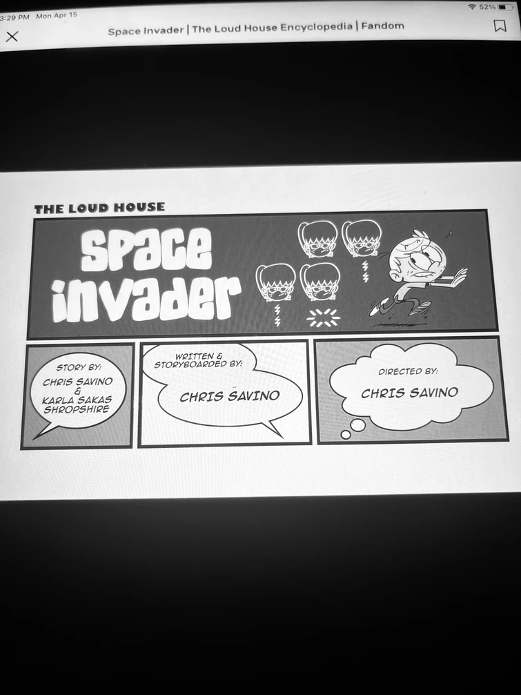 Space invader title card in black and white style | Fandom