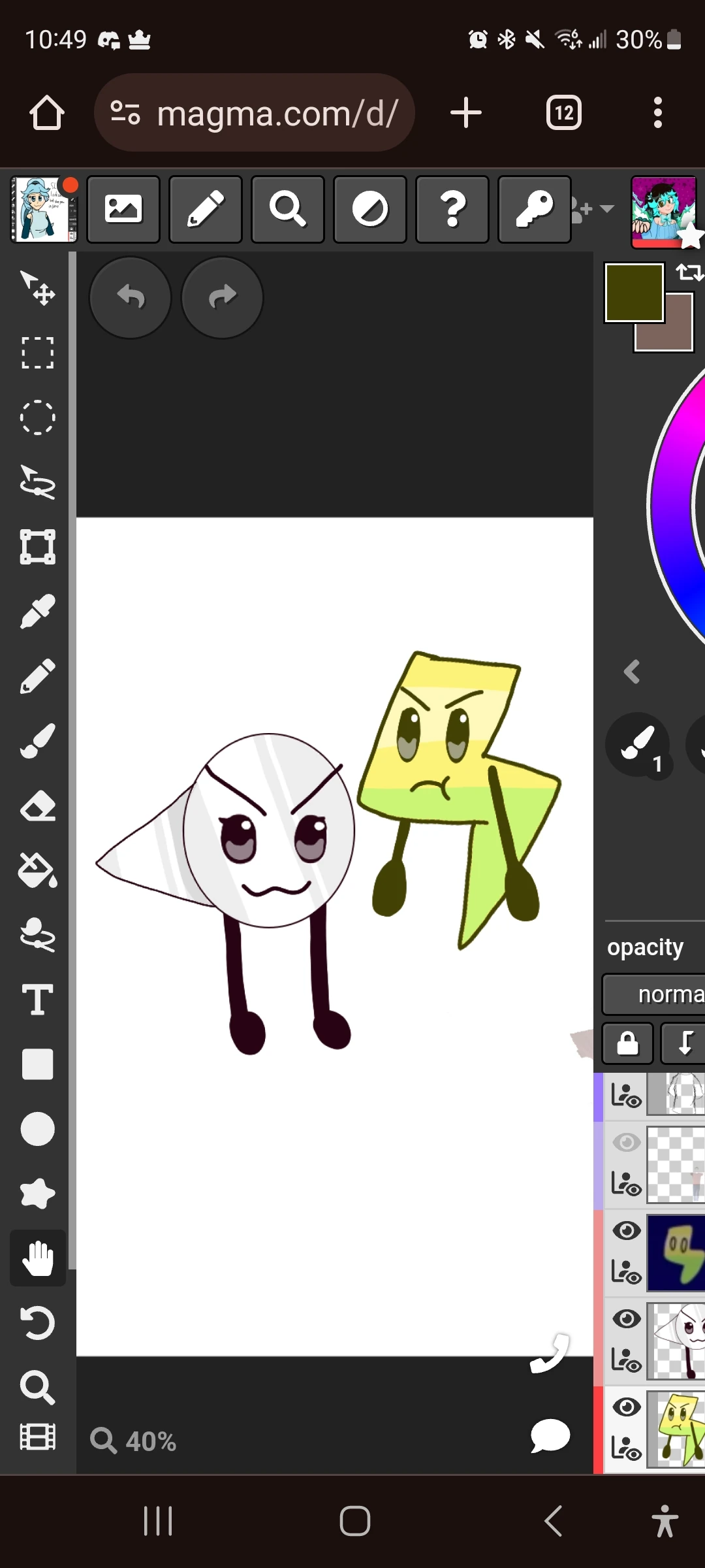 Drew my two fav tpot characters in my signature object style | Fandom