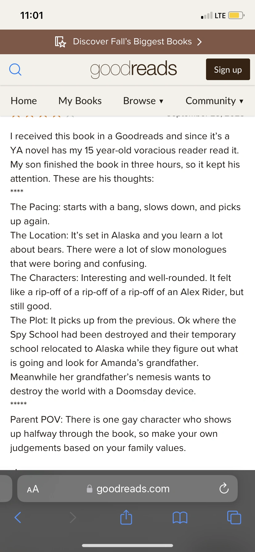 There’s multiple reviews in good reads about the new book | Fandom