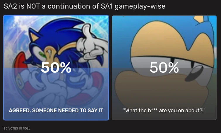 SA2 is NOT a continuation of SA1 gameplay-wise | Fandom