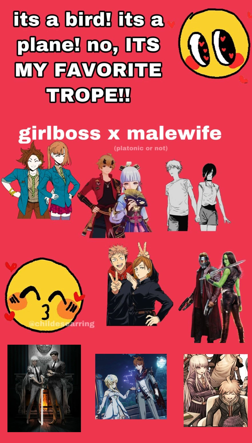 Morning! Posting one of my favorite tropes, which of your ships does ...