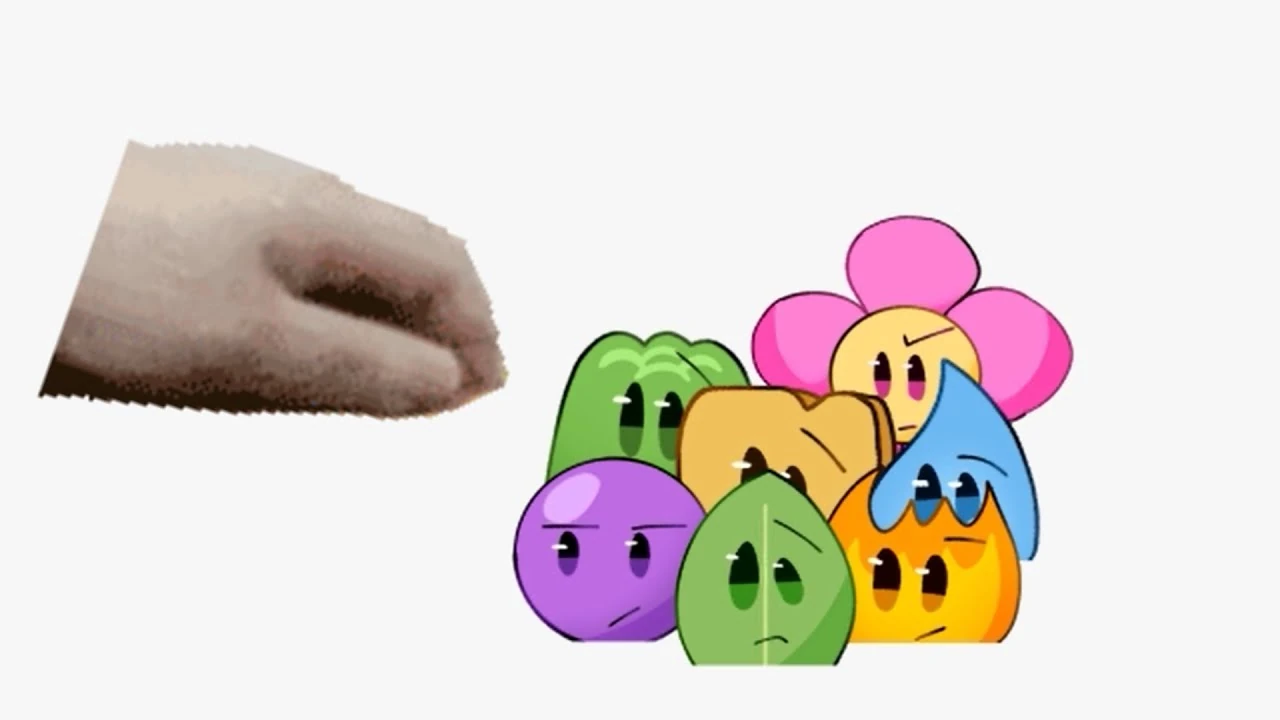 Pet all of the BFB characters, don't pet Firey or he'll burn your hand ...