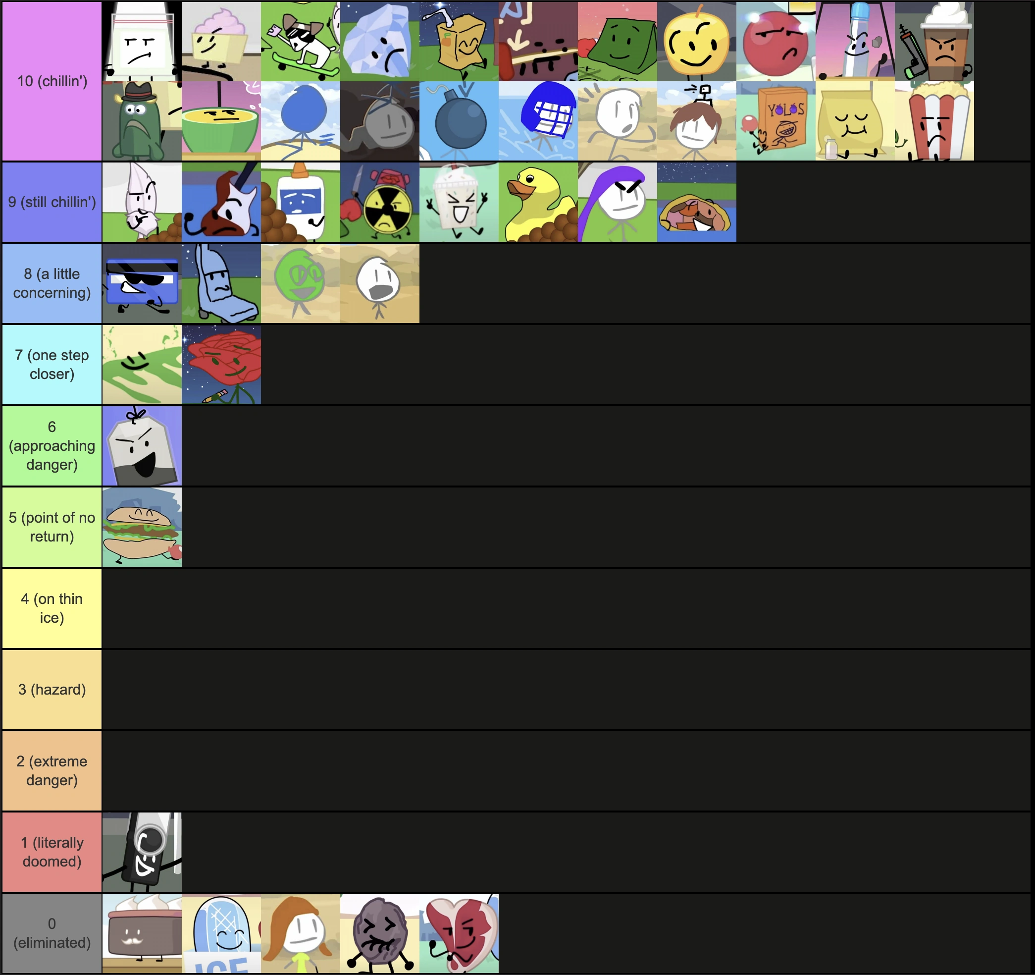 bfdi mini: 10 lives voting 11 | Fandom