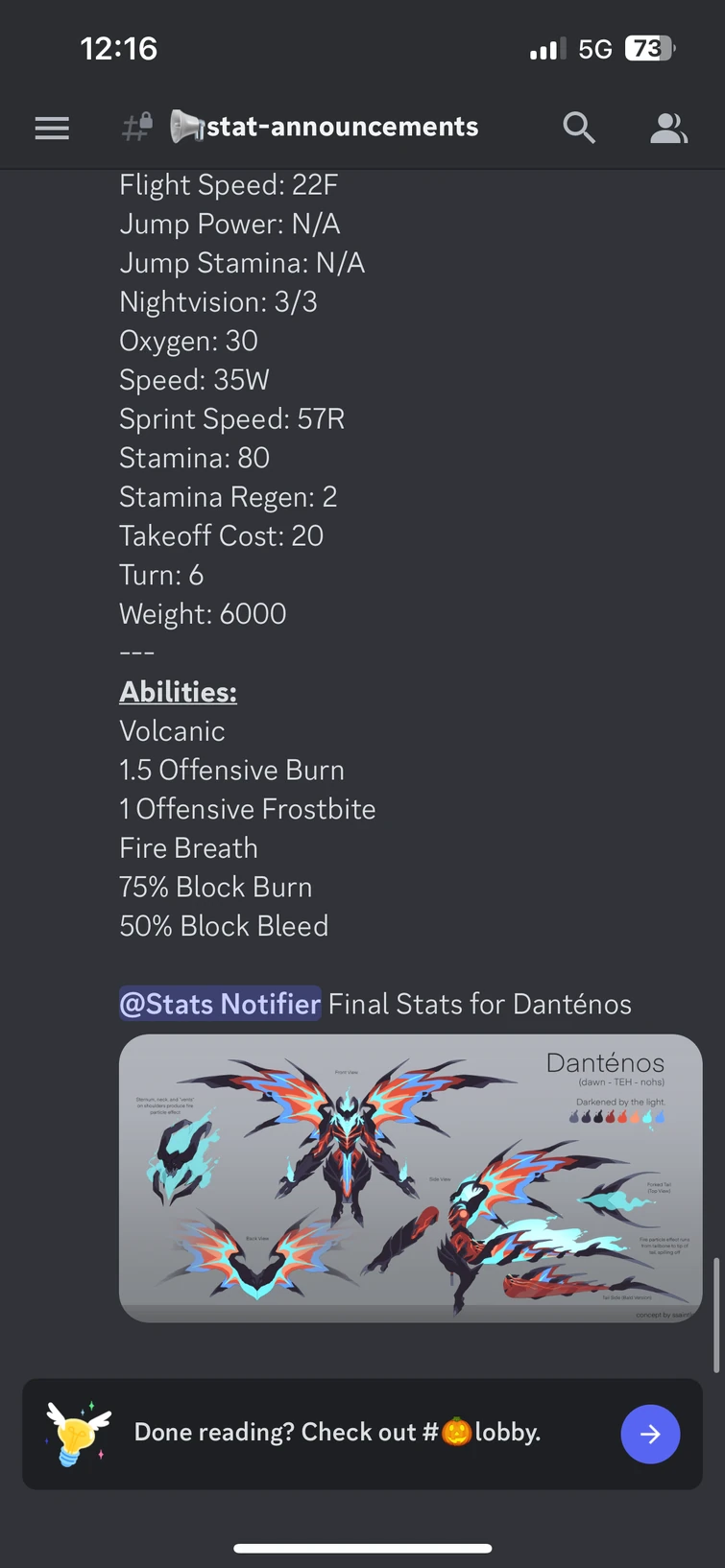 Final stats for theri and dante | Fandom