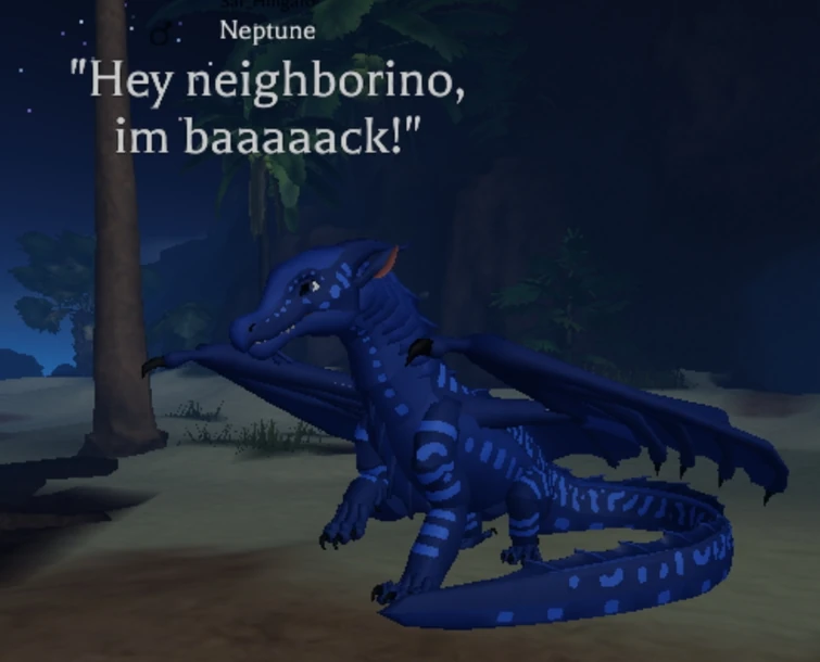 I made Neptune in a wings of fire roblox game | Fandom