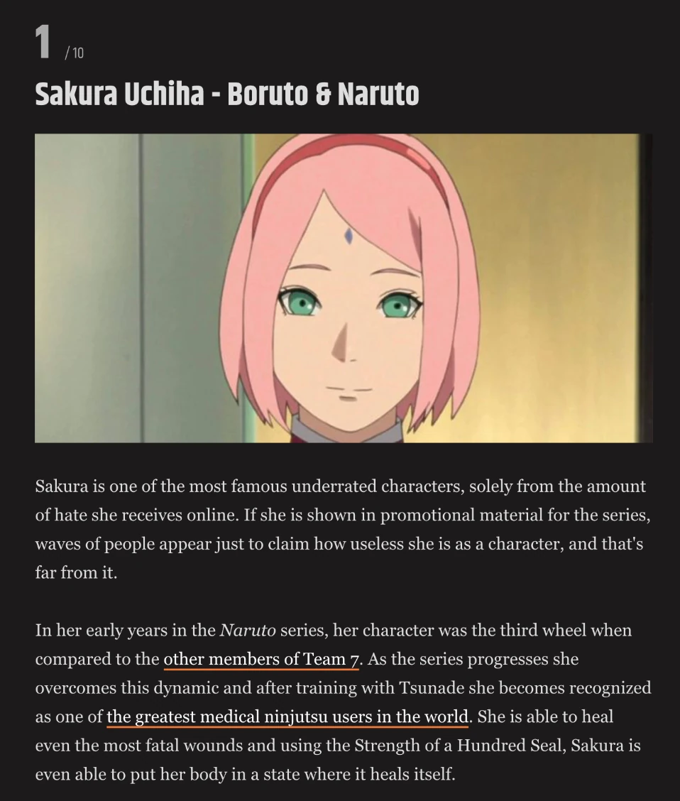 To all Sakura haters | Fandom