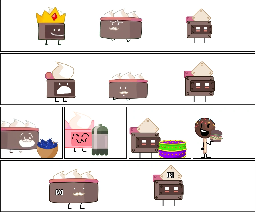 bfdi mini cake 3: give me food | Fandom