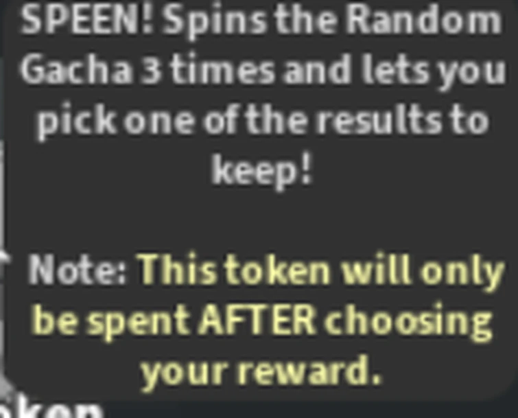 Random Gacha Token | Fandom