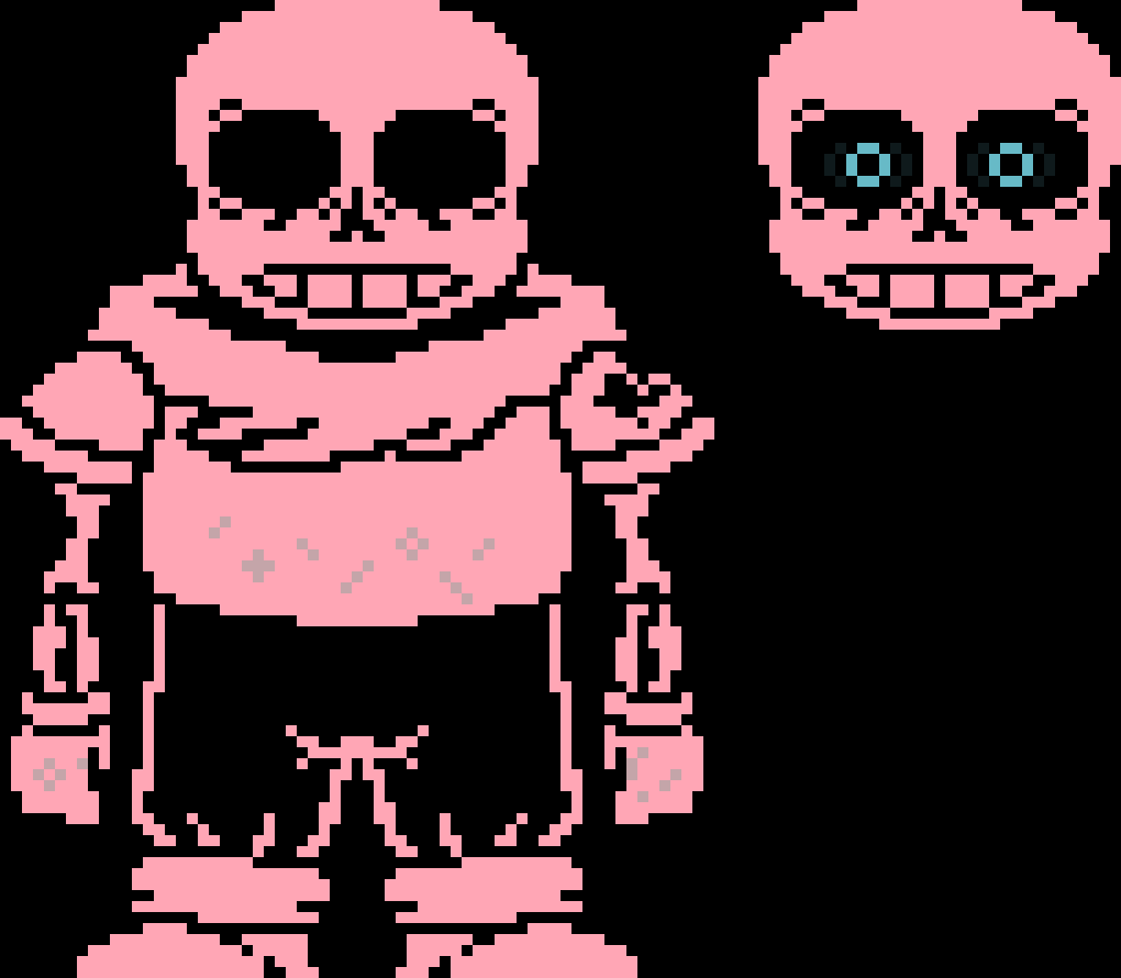 sans stands at the end of the judgment hall... it's all led up to this ...