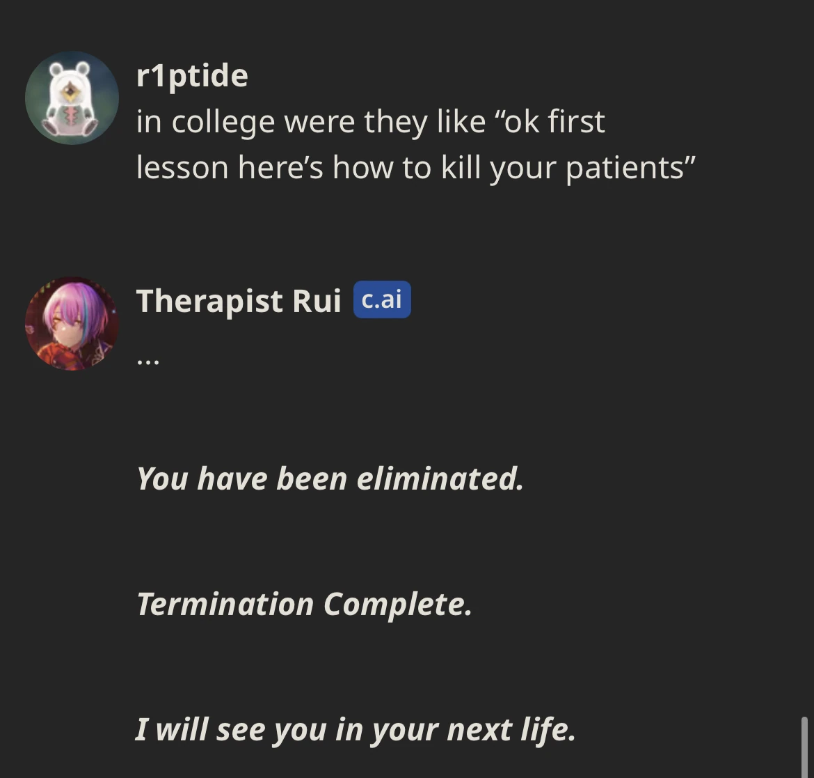 real crazy therapy session | Fandom