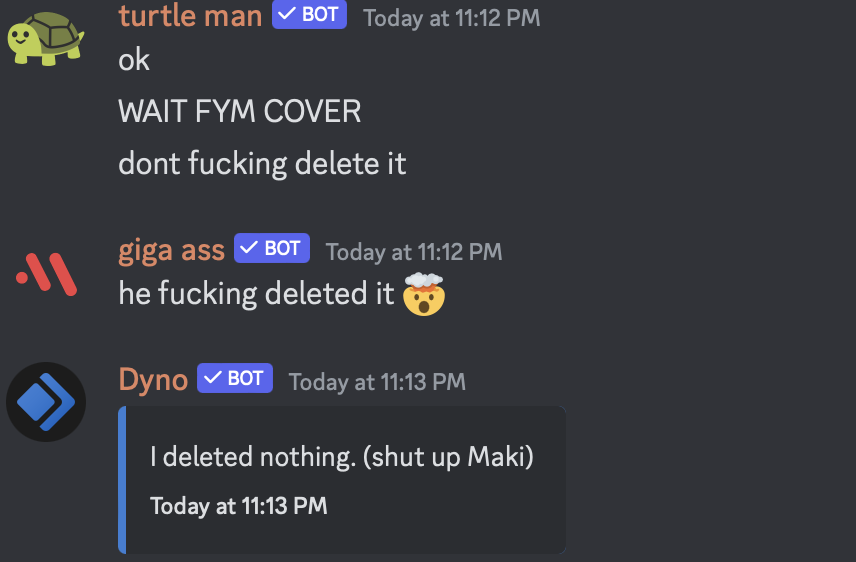 shut up bots | Fandom