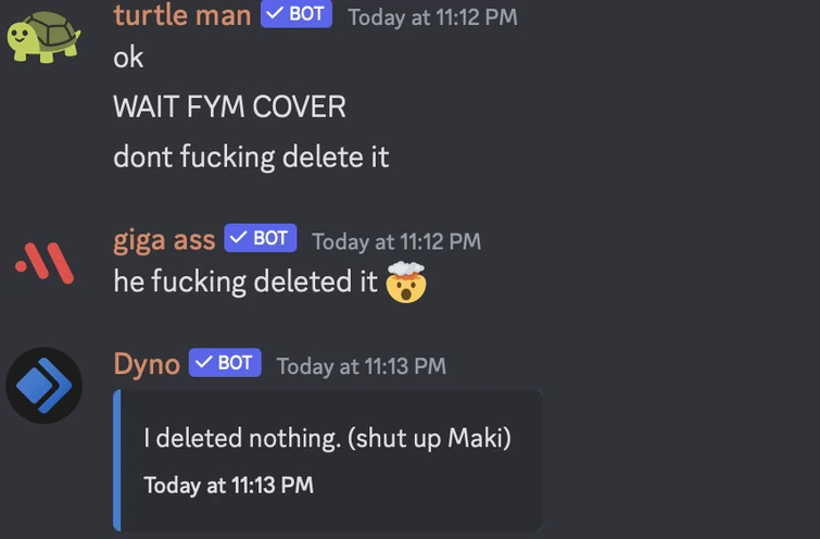 shut up bots | Fandom