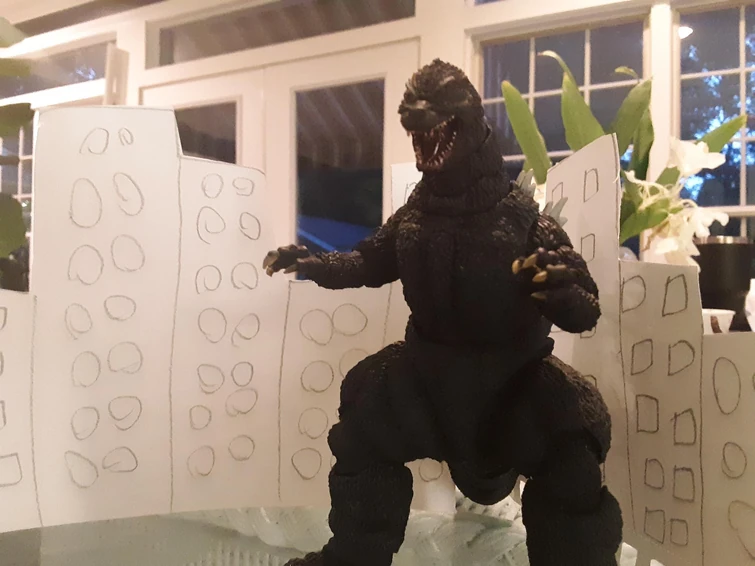 Paper cut out city with godzilla in it | Fandom