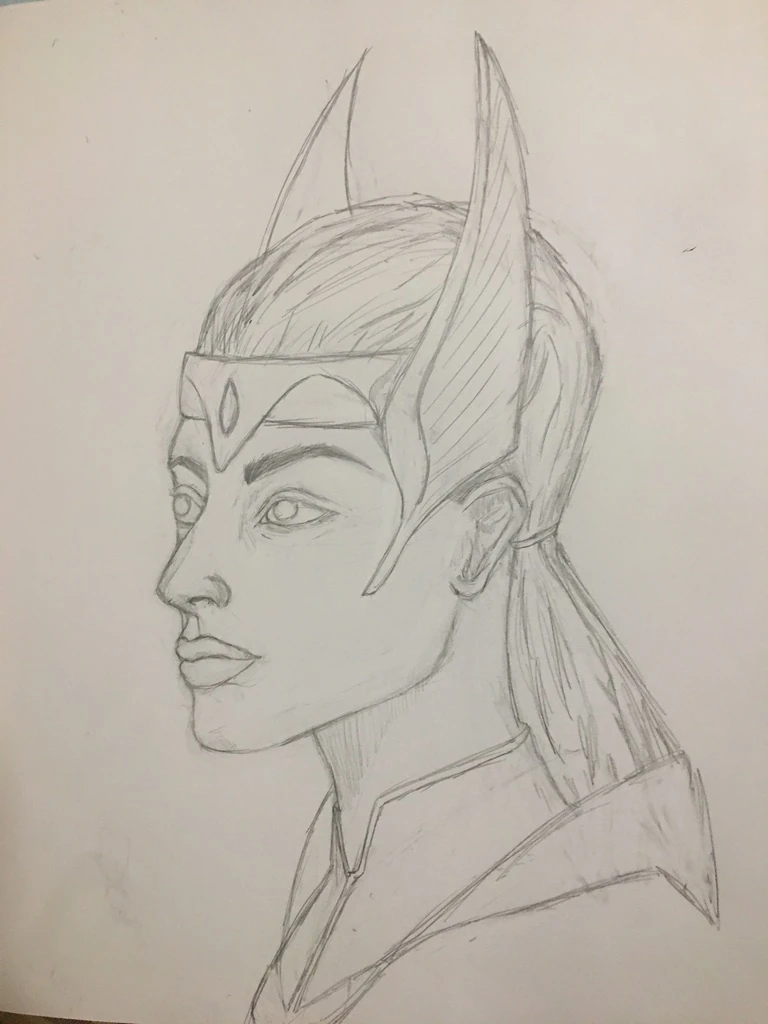 She-ra/Adora Fan-art ( technically a sketch cause I still got to shade ...