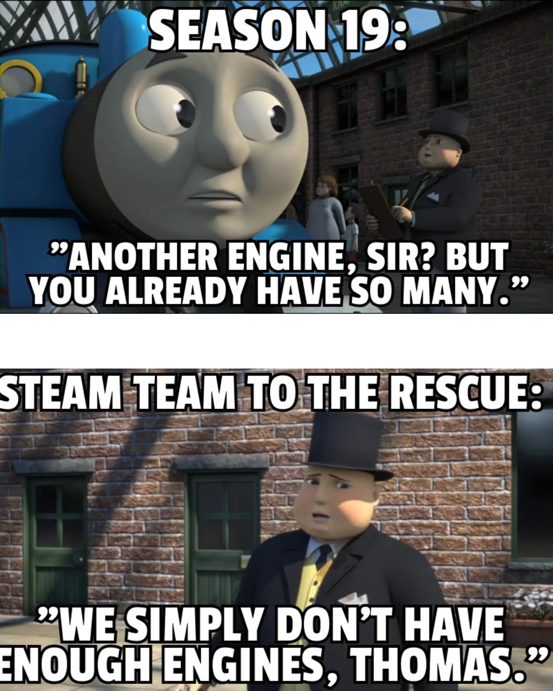 No Help at All vs. Steam Team to the Rescue | Fandom