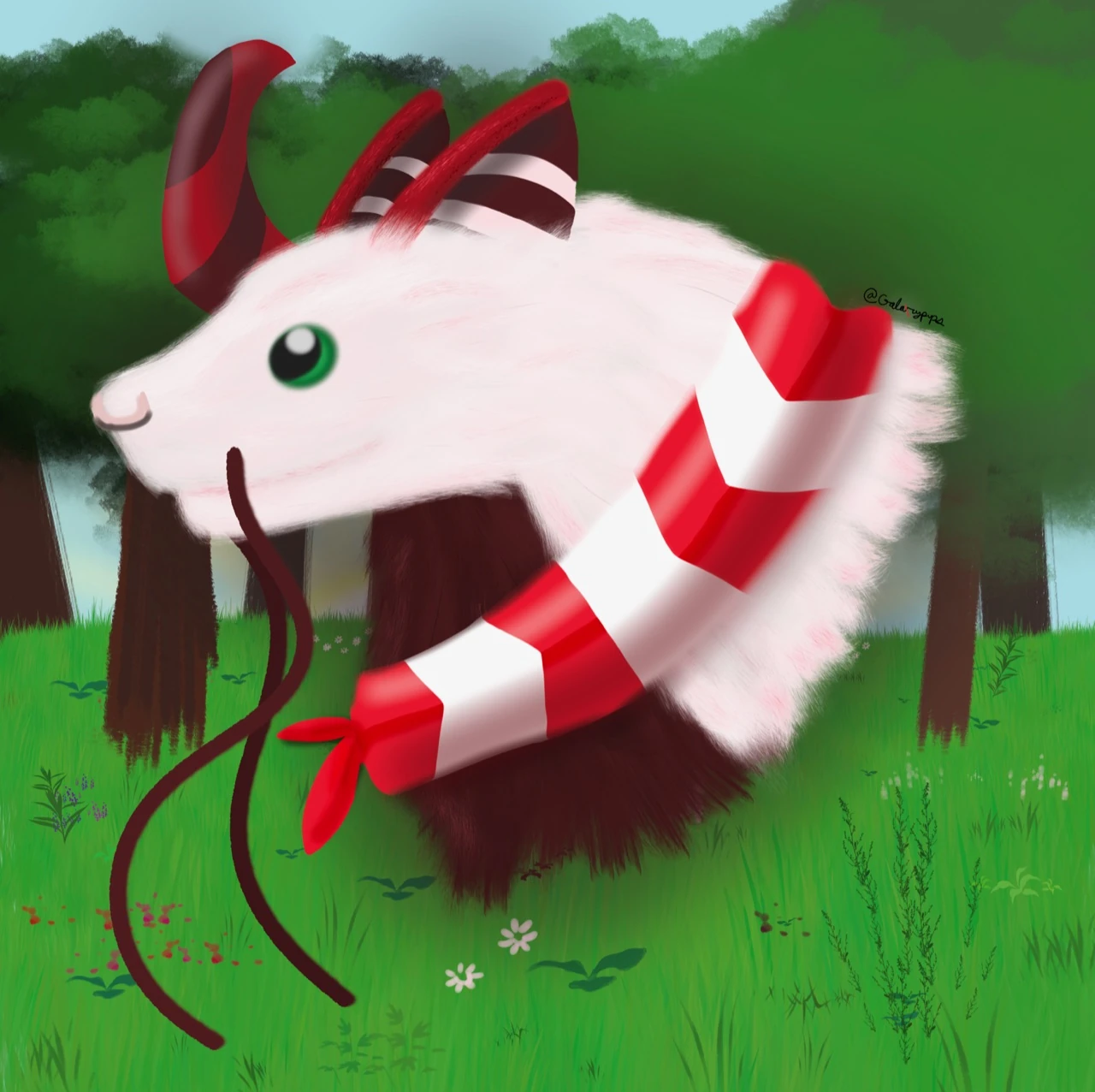 Finished drawing of Akako the sky as cat | Fandom